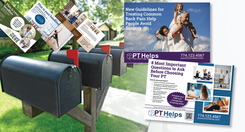 Physical Therapy Postcards USPS Every Door Direct Mail