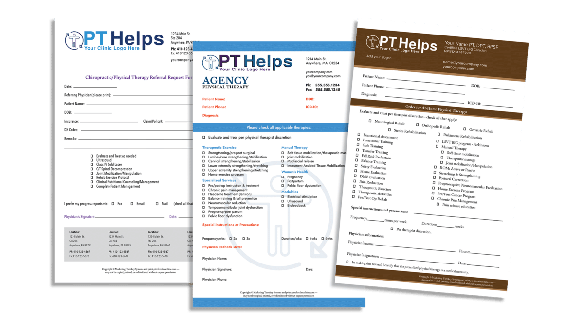 Using Physical Therapy Referral Pads to Maximize Results - PTRM